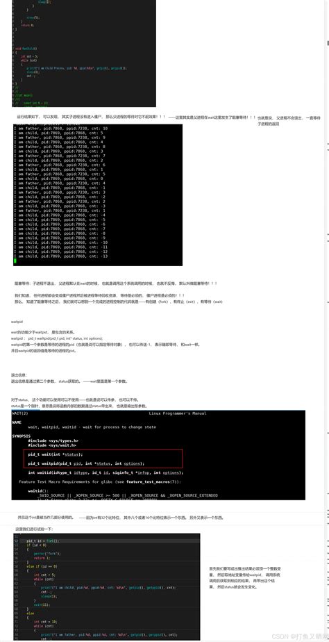 Linux进程控制——进程等待——wait、waitpidlinux Waitpid Csdn博客