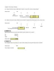 Time Value Of Money Analysis Sample Exercise Xlsx Chapter Time Value Of Money What S