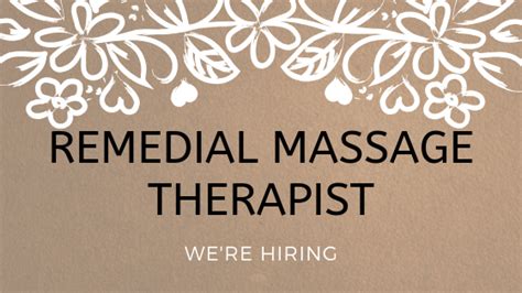 Remedial Massage Therapist Wanted Yeronga Chiropractic And Wellness
