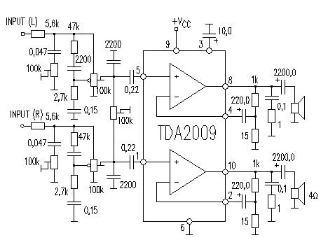 TDA2009 Audio IC parameters, equivalents, app notes and cross reference ...