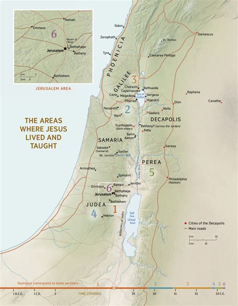 Printable Map Of Israel In Jesus Time Printable Word Searches