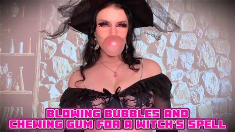 Blowing Bubbles And Chewing Gum For A Witchs Spell Starry Yume