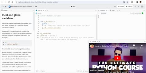 Learned Local And Global Variables In Python Manish Kumar Shukla Posted On The Topic Linkedin