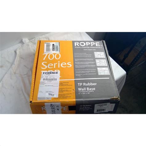 Roppe 700 Series Tp Rubber Wall Base 4 X 120 X 1 8 Property Room