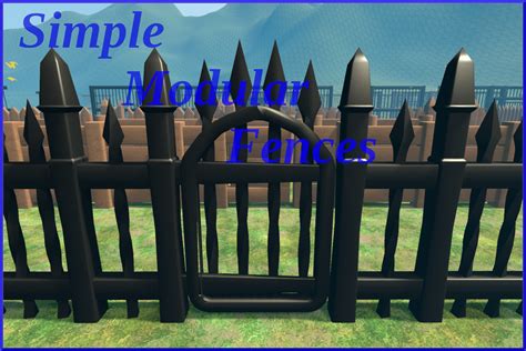 Simple Modular Fences D Props Unity Asset Store