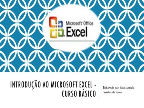 Curso A Distância De Introdução Ao Microsoft Excel Curso Básico