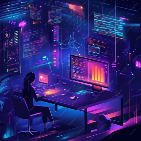 Virtual Hackathon Event Premium Ai Generated Image