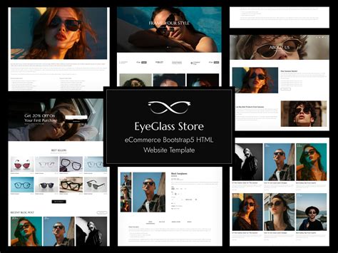 Eyewear Eyeglass Store Ecommerce Bootstrap5 Html Website Template