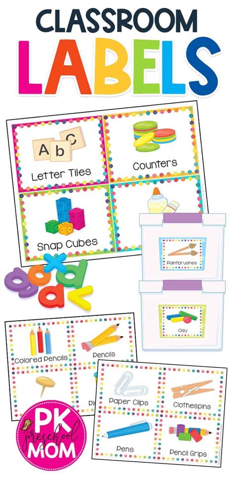 Classroom Labels Preschool Classroom Labels Classroom Labels