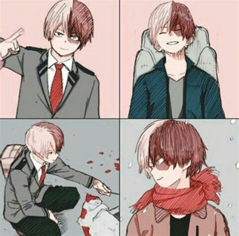 Todoroki Is Smiling Chicas Anime Anime Novios Chicos Anime Guapos
