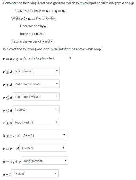 Solved Consider The Following Iterative Algorithm Which