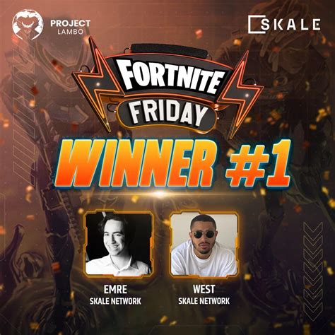 West And Emre From Skale Network Victorious Champions Of Our Fortnite