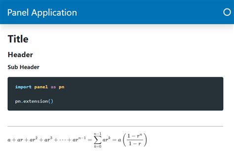 Display Objects With Panes — Panel V182rc1