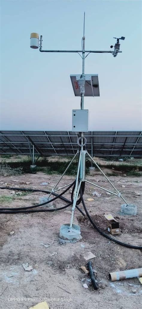 Weather Monitoring System With Tripod Pole And Tower