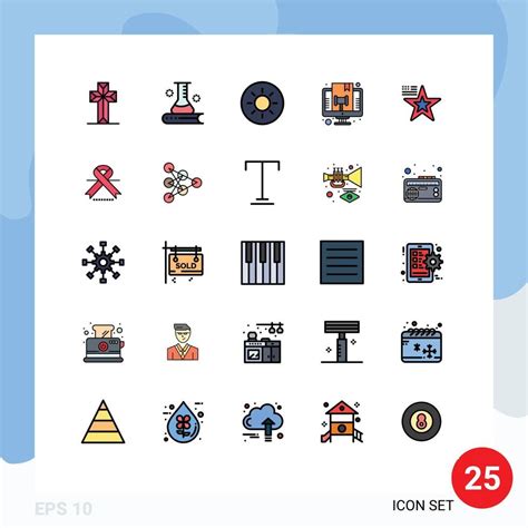 25 Filled Line Flat Color Concept For Websites Mobile And Apps American Lawyer Scientific Law