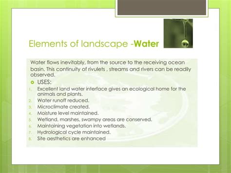 Elements Of Landscape Pptx