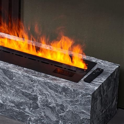 Bnnp Recessed Electric Fireplace With Realistic Flame Ultra Thin And
