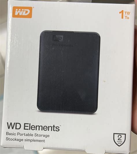 Wd Elements 1tb 25吋 行動硬碟 隨身硬碟 外接式硬碟 全新未拆） 電腦及科技產品 電腦周邊產品 硬碟及儲存裝置在旋轉拍賣