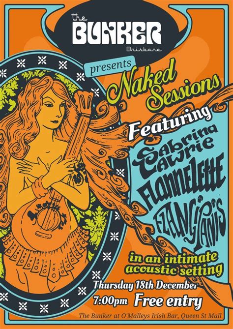 My First Poster For The Bunker S Naked Sessions An Intimate Acoustic