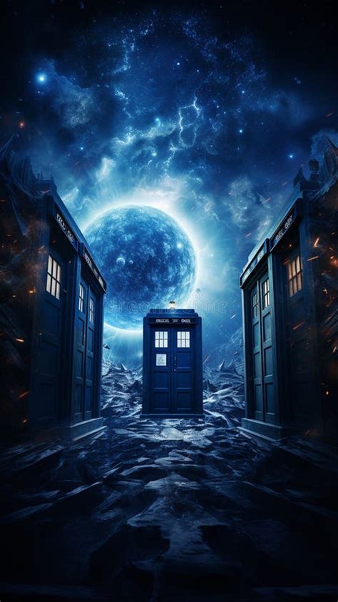 Tardis From Doctor Who Time Space Machine Blue Police Phone Call Box