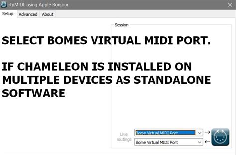 Wireless Midi Control Using Rtpmidi Chameleon Chameleon