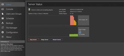 Game Minecraft Mcmyadmin Panel Hostry Hosting Services