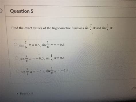 Solved Question 2 10 Pts Find The Values Of The Chegg Com