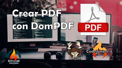 como generar pdf en php con codeigniter 4 y dompdf composer 👨‍💻 youtube