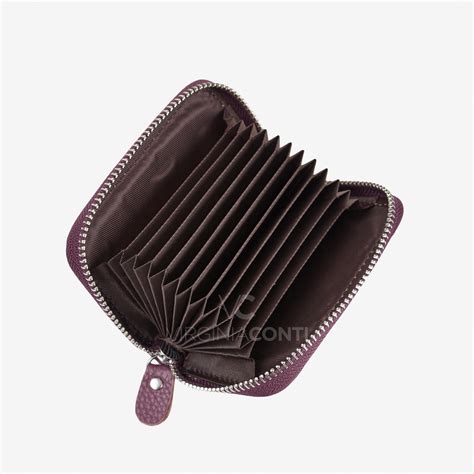 Шкіряна Візитниця Virginia Conti фіолетова артикул Kb08 2 купити за вигідною ціною у Києві
