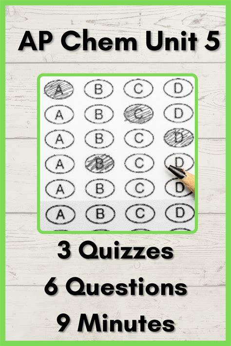 ap chemistry unit 5 3 multiple choice quizzes and answers classful