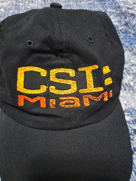 2005 Csi Miami Hat Black Script Gem