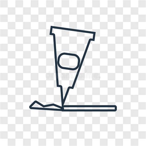 Icono Linear Del Vector Del Concepto Del Pegamento Aislado En Backgrou