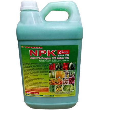 Pupuk Pelengkap Cair NPK Super 5 LITER Penyubur Daun Batang Akar