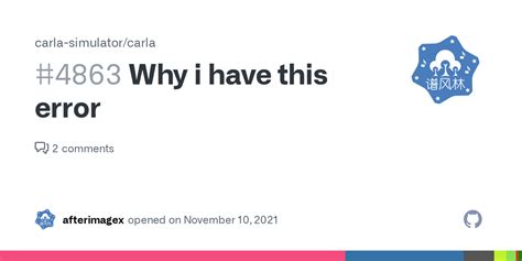 Why I Have This Error Issue 4863 Carla Simulator Carla GitHub
