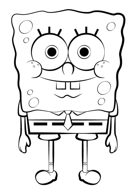 Spongebob Black And White Clipart Free Download