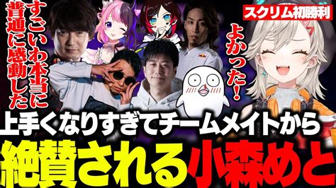 【スト6】crカップスクリム最終日で初勝利しチームメイトから成長を絶賛されるめっさん【小森めと天鬼ぷるるハイタニウメハラ立川釈迦お