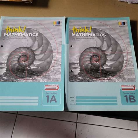 Promo Think Mathematics New Syllabus 8th Edition Workbook Secondary 1a 1b Diskon 23 Di Seller