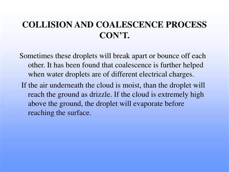 Ppt The Precipitation Process Powerpoint Presentation Free Download Id 3114454