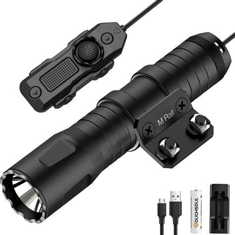 TOUGHSOUL M Lok Tactical Flashlight 1250 Lumens LED With Remote