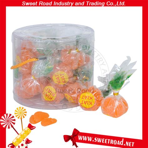 Orange Halal Soft Jelly Fruit Gummy Chewy Candy Candy From China And
