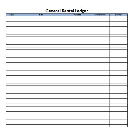 Free Excel Downloads — Tenant Ledger Format Free Excel Downloads — Tenant Ledger Format
