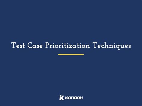 Test Case Prioritization Techniques Pdf
