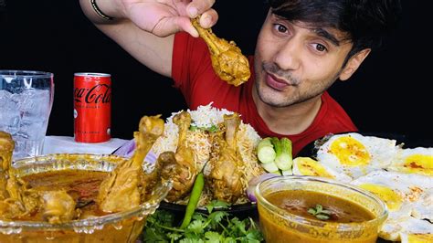 Spicy🔥 Chicken Curry🍗 With Basmati Rice And Sunny Sideup Eggs🥚 Big Bites