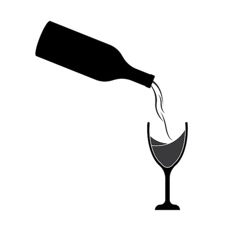 Premium Vector Wine Bottles And Wine Glasses Icon