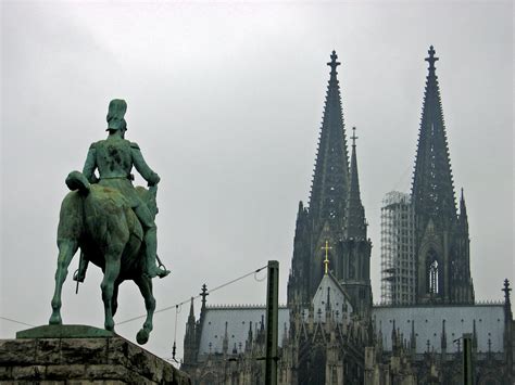 Equestrian Statue Of Friedrich III In Cologne Germany