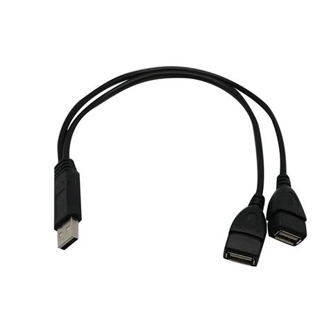 Usb 20 A Male To 2 Dual Female Jack Y Splitter Hu Grandado