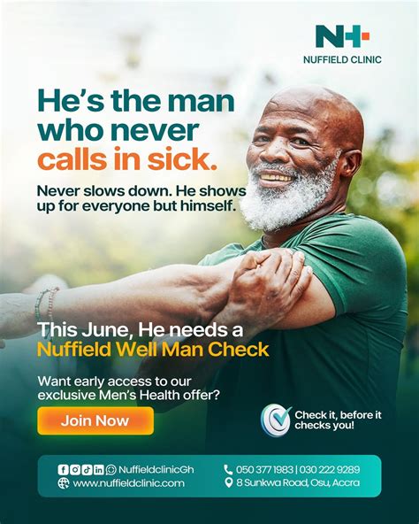 Mens Health Screening Checklist What To Test And When To Test Nuffield Clinic