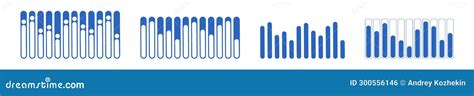 Set Of Charts Column Graphs Statistical Data Stock Illustration