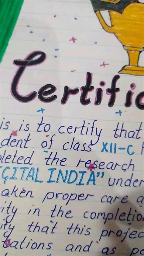 Certificate For Babe Project File