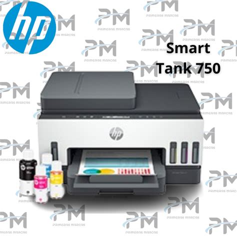 Multifuncional de tinta HP Smart Tank 750 Impresión Escaneo Copia Wi